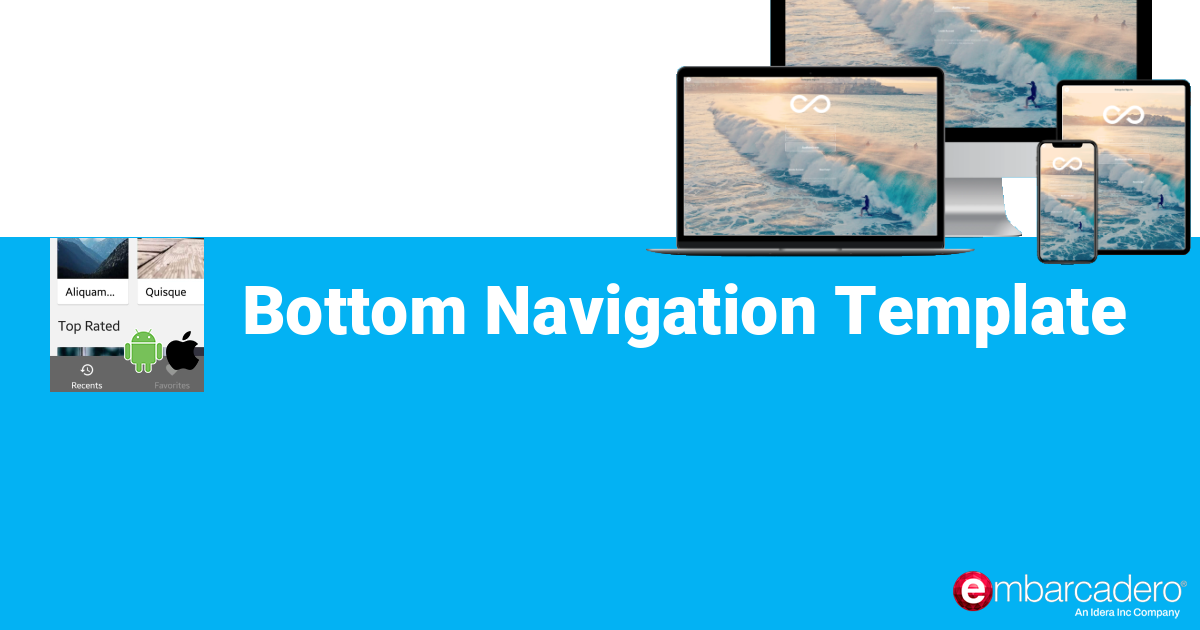 Bottom Navigation Template